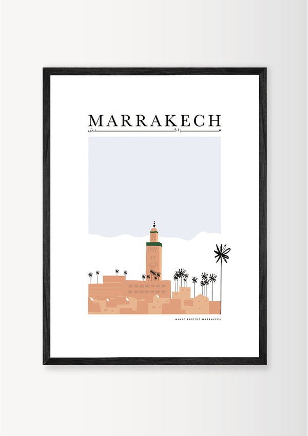Marie Bastide Marrakech | Decorative poster MARRAKECH